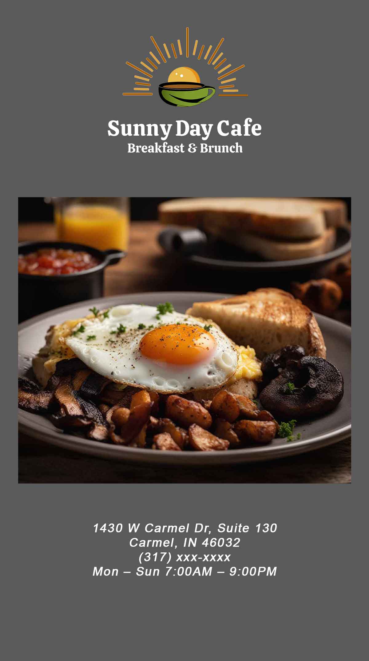 Our Menu – Sunny Day Cafe